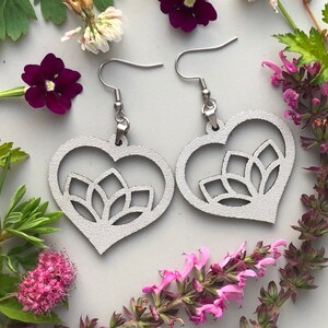 14 PC SVG Cut File Lotus Flower in Frames Collection | Layered Inlay ...