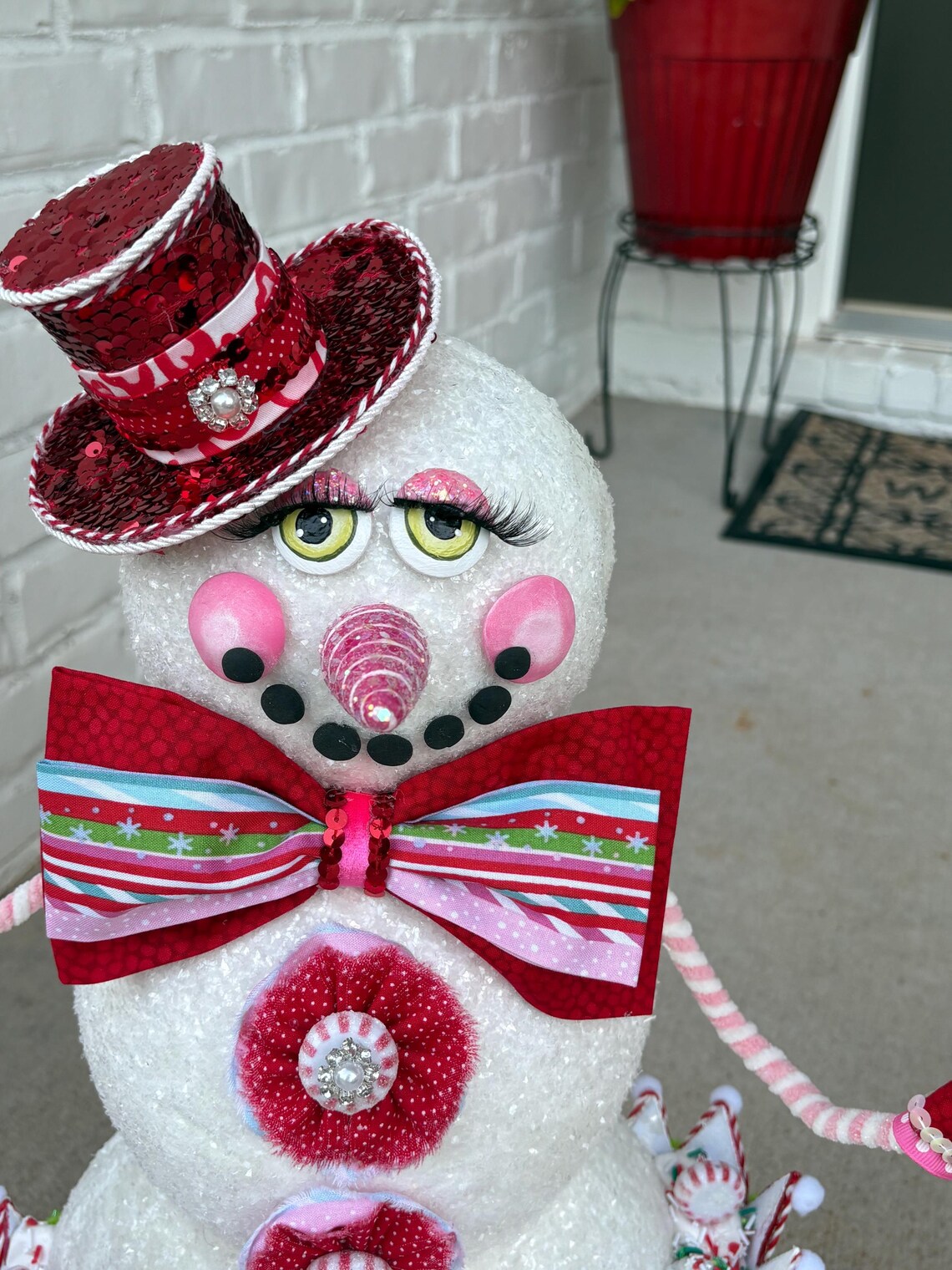Mrs. Frostbite Snowman Decor - Etsy