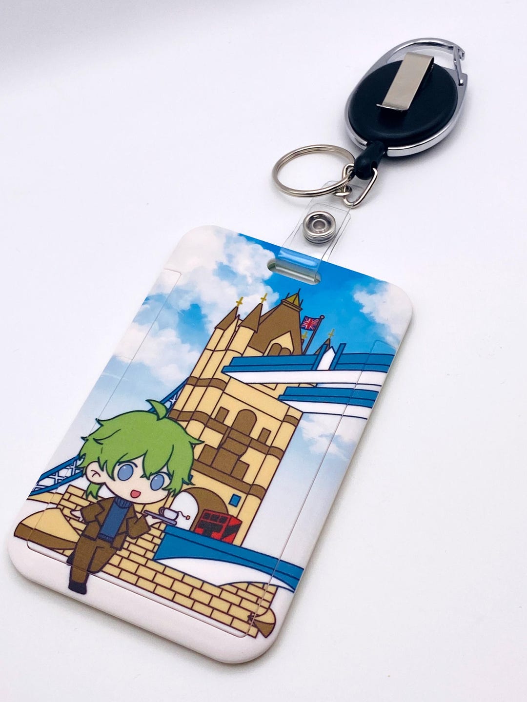 Cute Hand-drawn ID Card Holder / Badge Holder – Kawaii Aesthetic Office ...