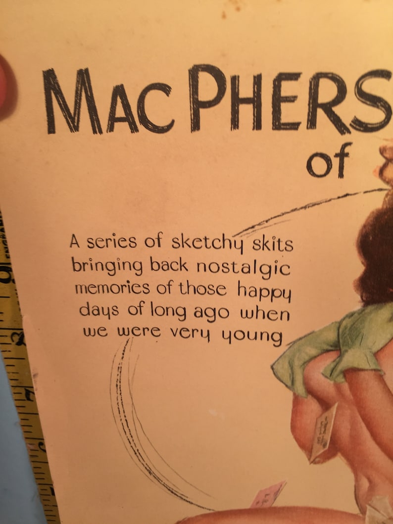 1948 the Earl Macpherson Sketches of Pinup Girl Calendar Page Cover - Etsy