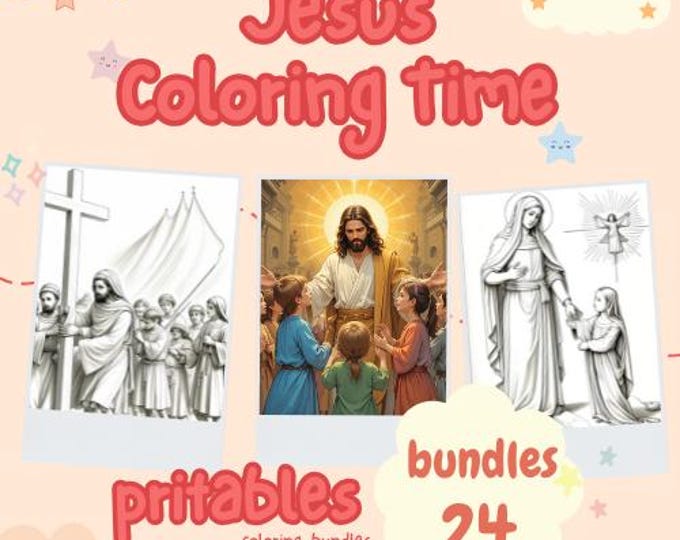 25 Printable Drawings of Jesus Scenes to Color and Create, Divine ...