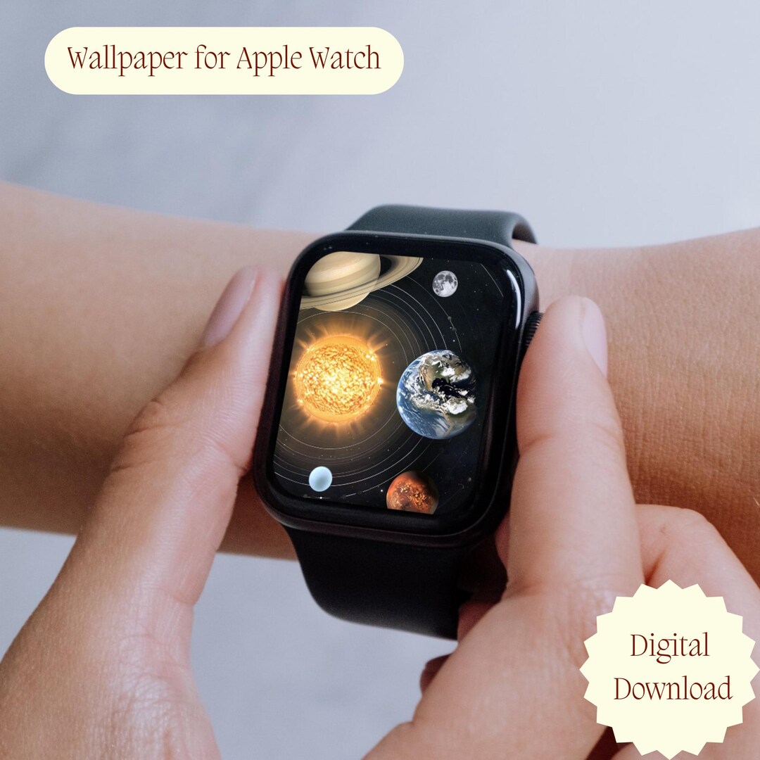 Planet Smartwatch Wallpaper – Outer Space Galaxy Background – Sci-fi ...