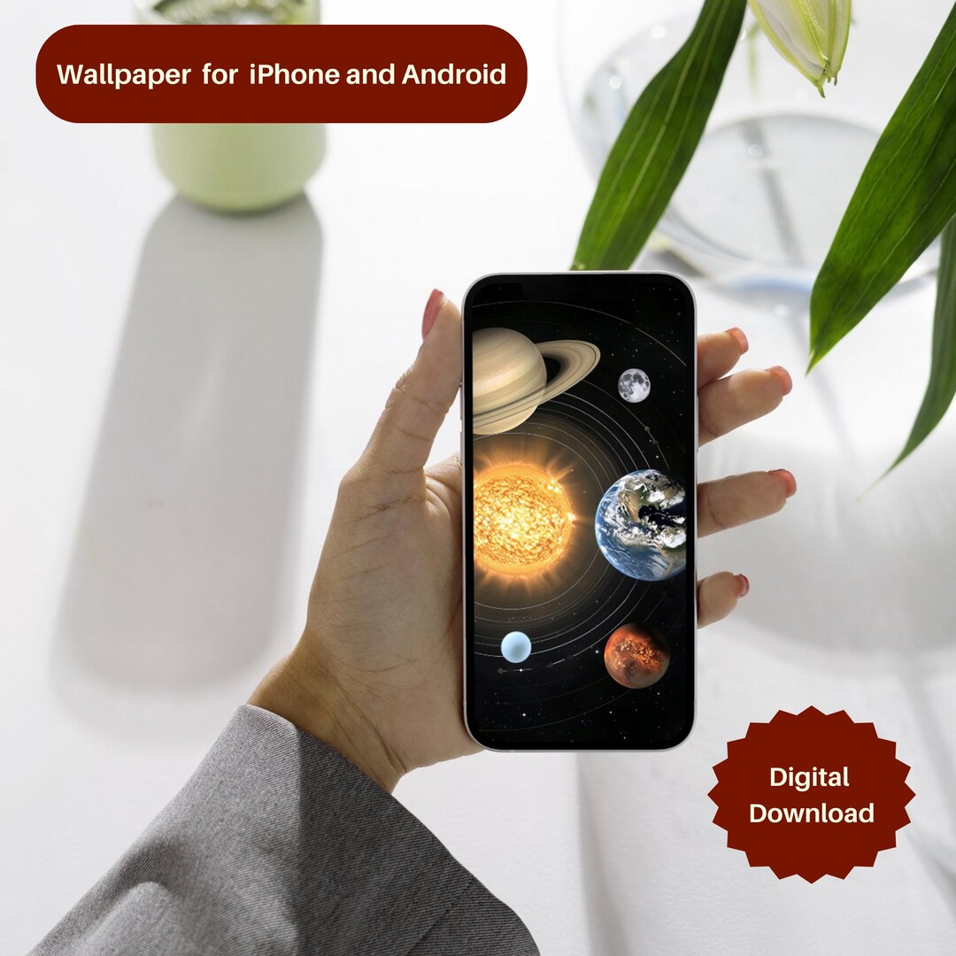 Space Wallpaper for iPhone and Android – Galaxy Background With Solar ...
