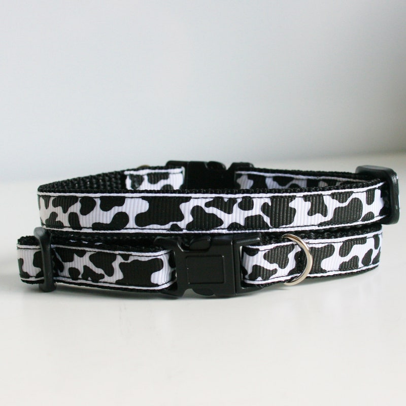 Cow Print Cat Collar - Etsy