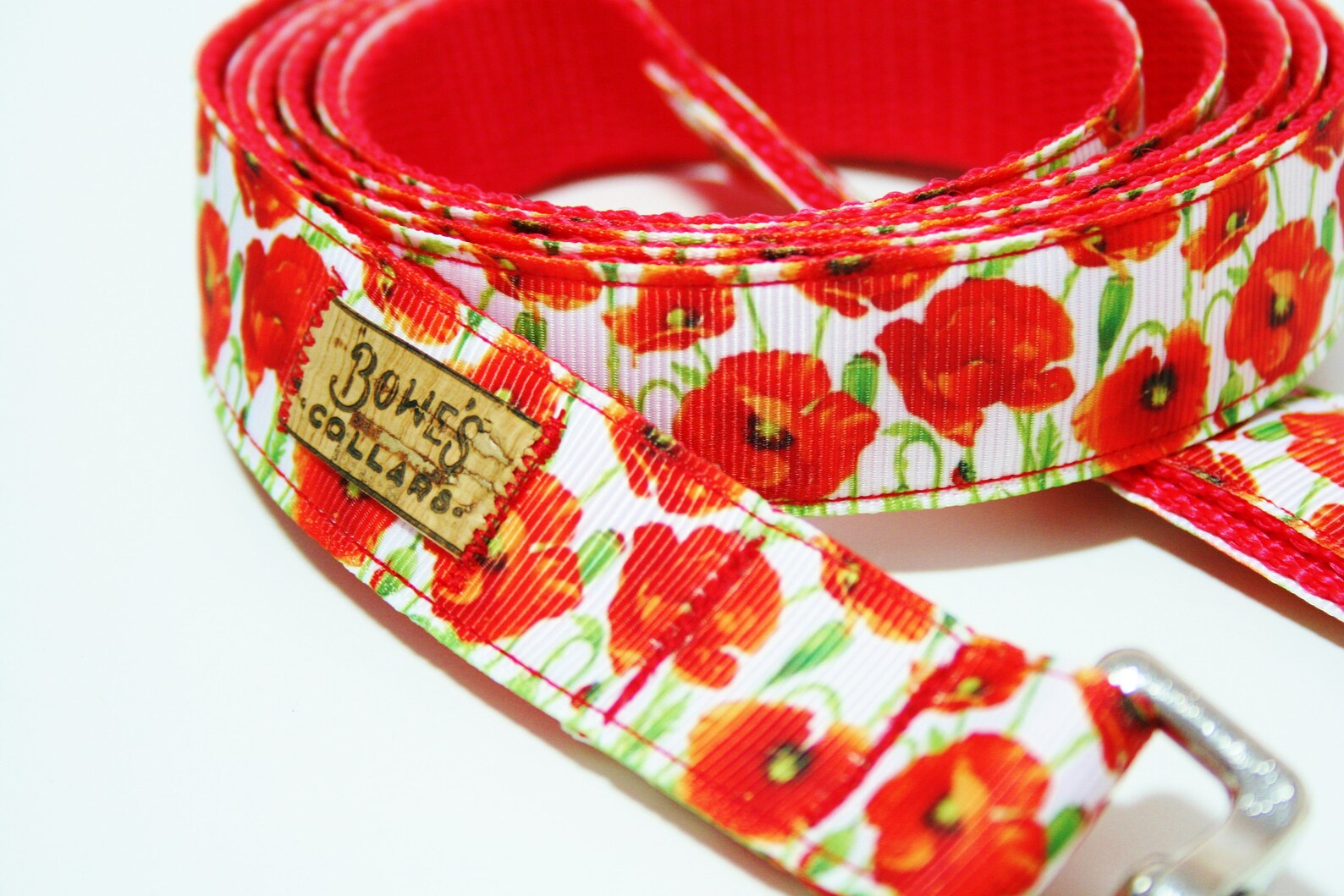 Poppy Dog Collar Lead Leash Seat Belt 3/4 or 1 - Etsy