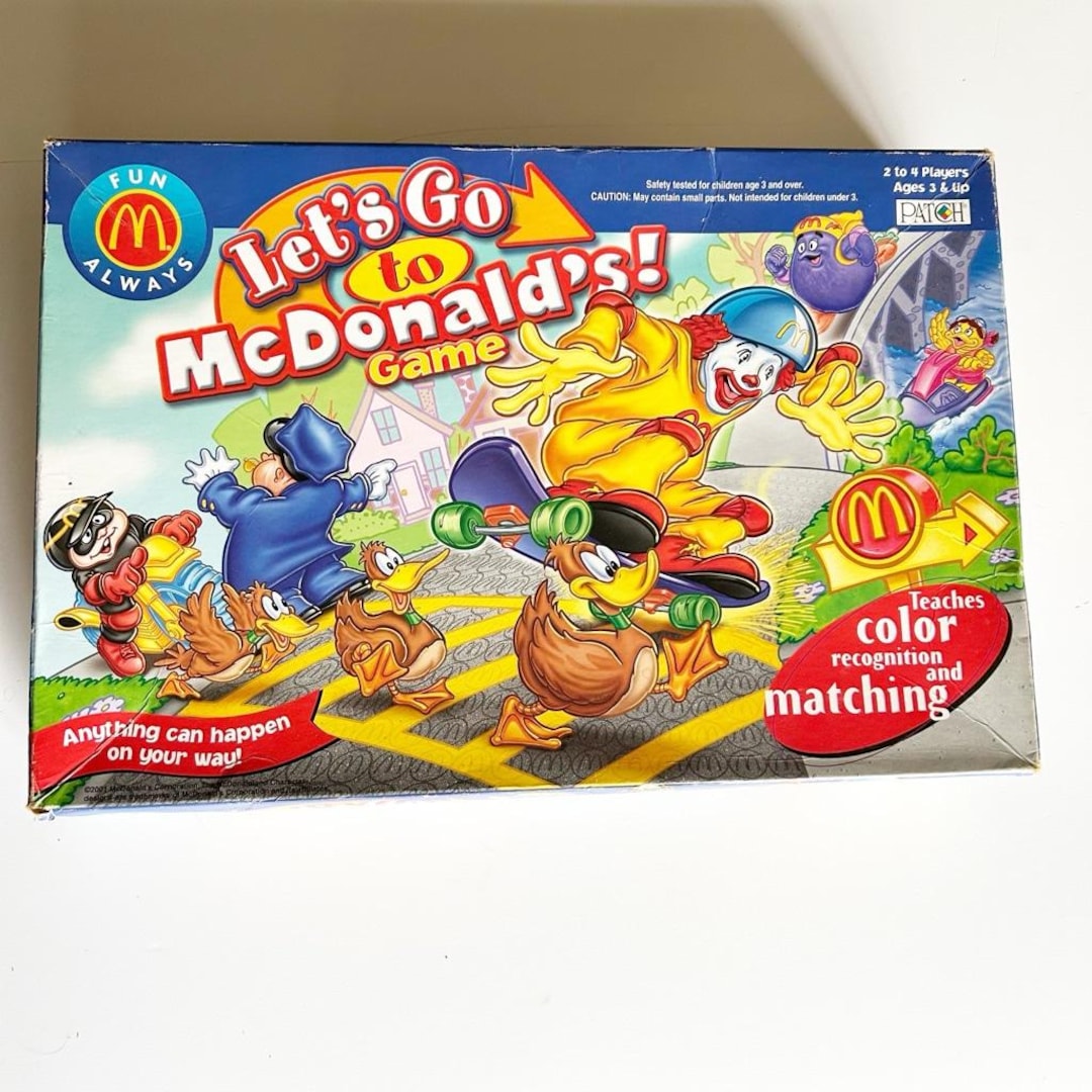 Vintage Let’s Go to Mcdonald’s! Game 2001 Teaches Color Recognition and ...