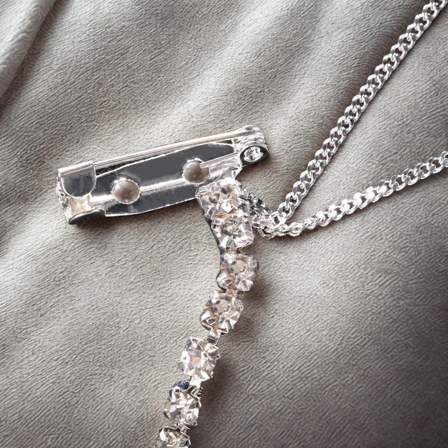 Bridal Back Chain Jewelry: Crystal Water Drop Pendant, Silver or Gold ...