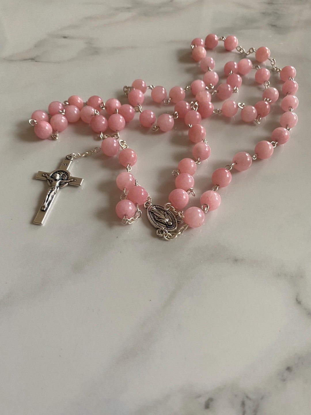 Rosa Mystica Rosary - Etsy