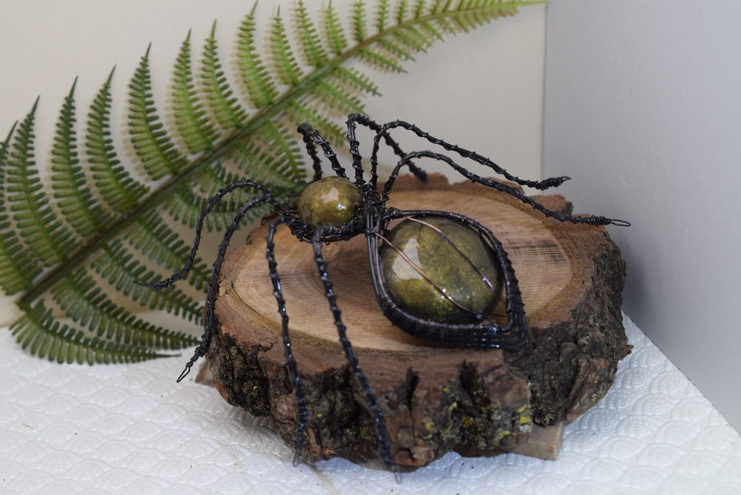 Wire Wrapped Clay Spider, Copper Wrapped Spider, Clay Spider - # 2 - Etsy
