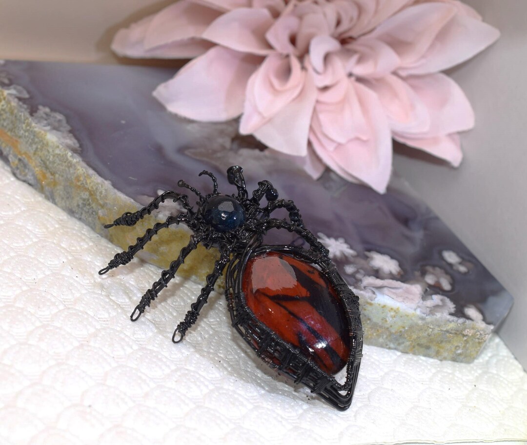 Wire Wrapped Clay Spider, Clay Spider, Insects- #16 - Etsy