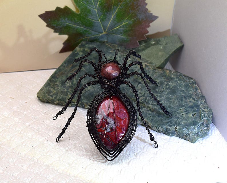 Clay and Copper Spider - #1 - Etsy