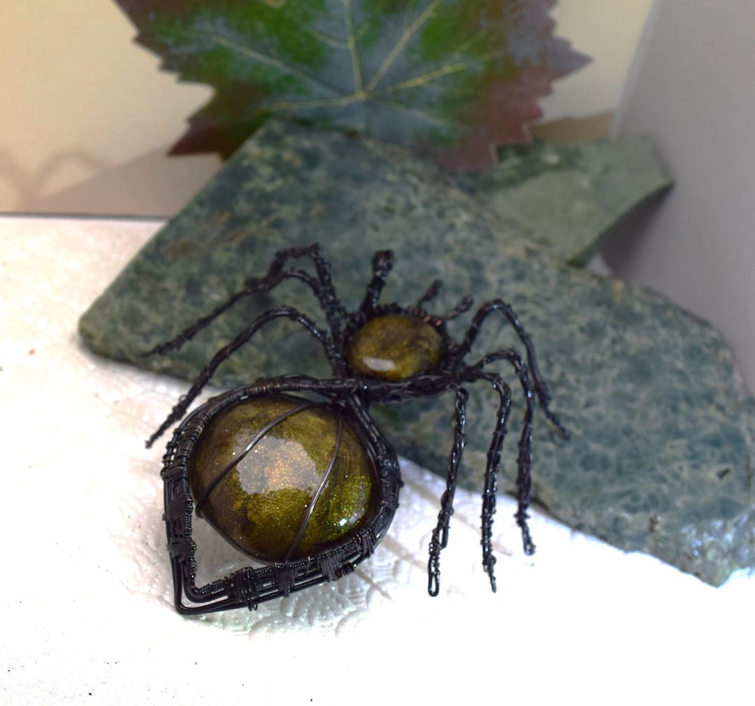 Wire Wrapped Clay Spider- # 3 - Etsy