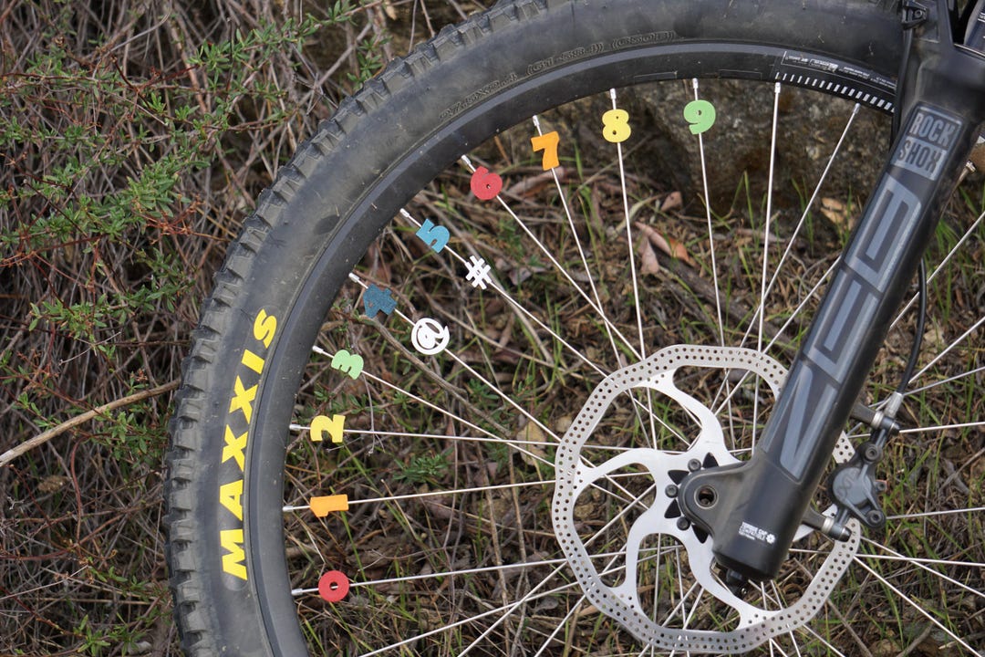 Numbers/symbols Bike Spoke Decorations - Etsy