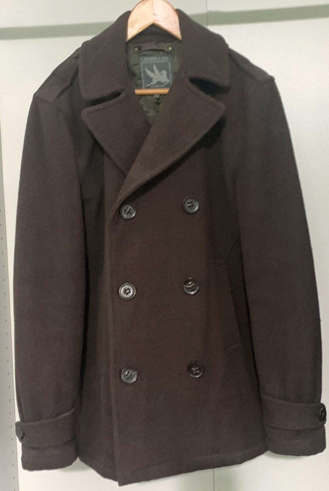 Spiewak & Sons Double Breasted Wool Coat Men L - Etsy