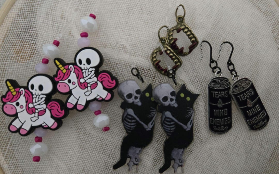 Spooky Dangles Variety Pack - 4 Pairs! - Etsy