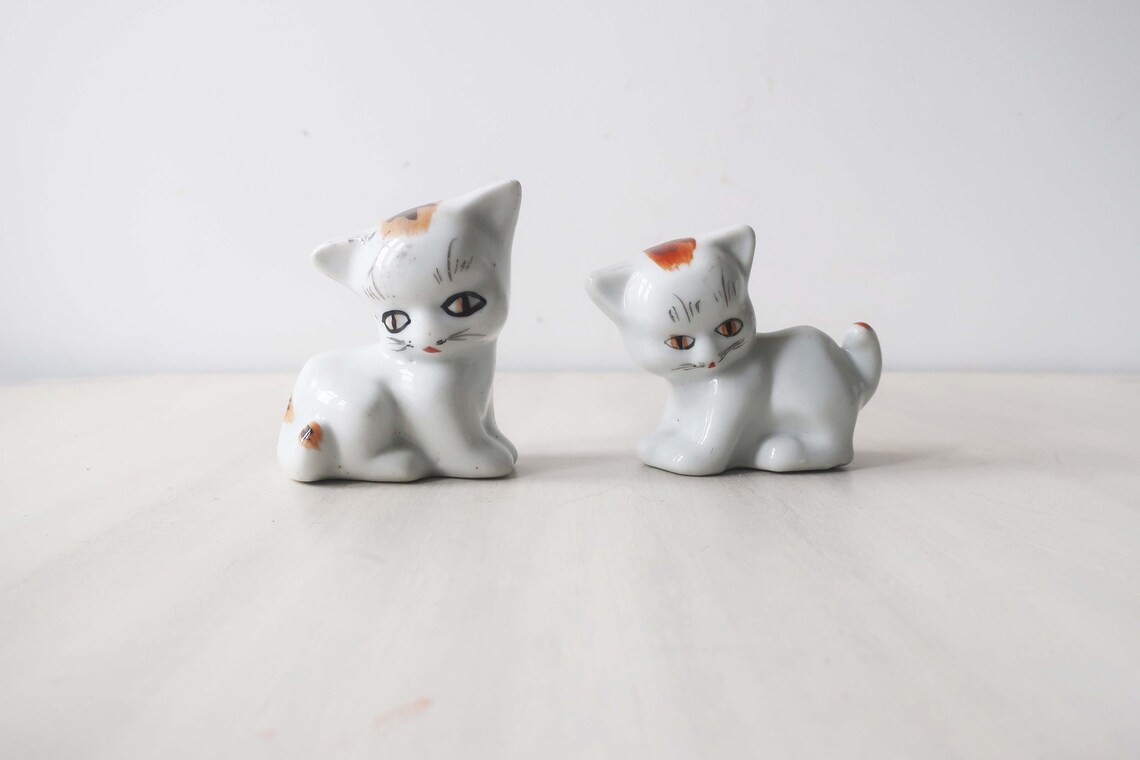 Chinese Cat Ornament China Cats Oriental Cats Miniature Cat - Etsy