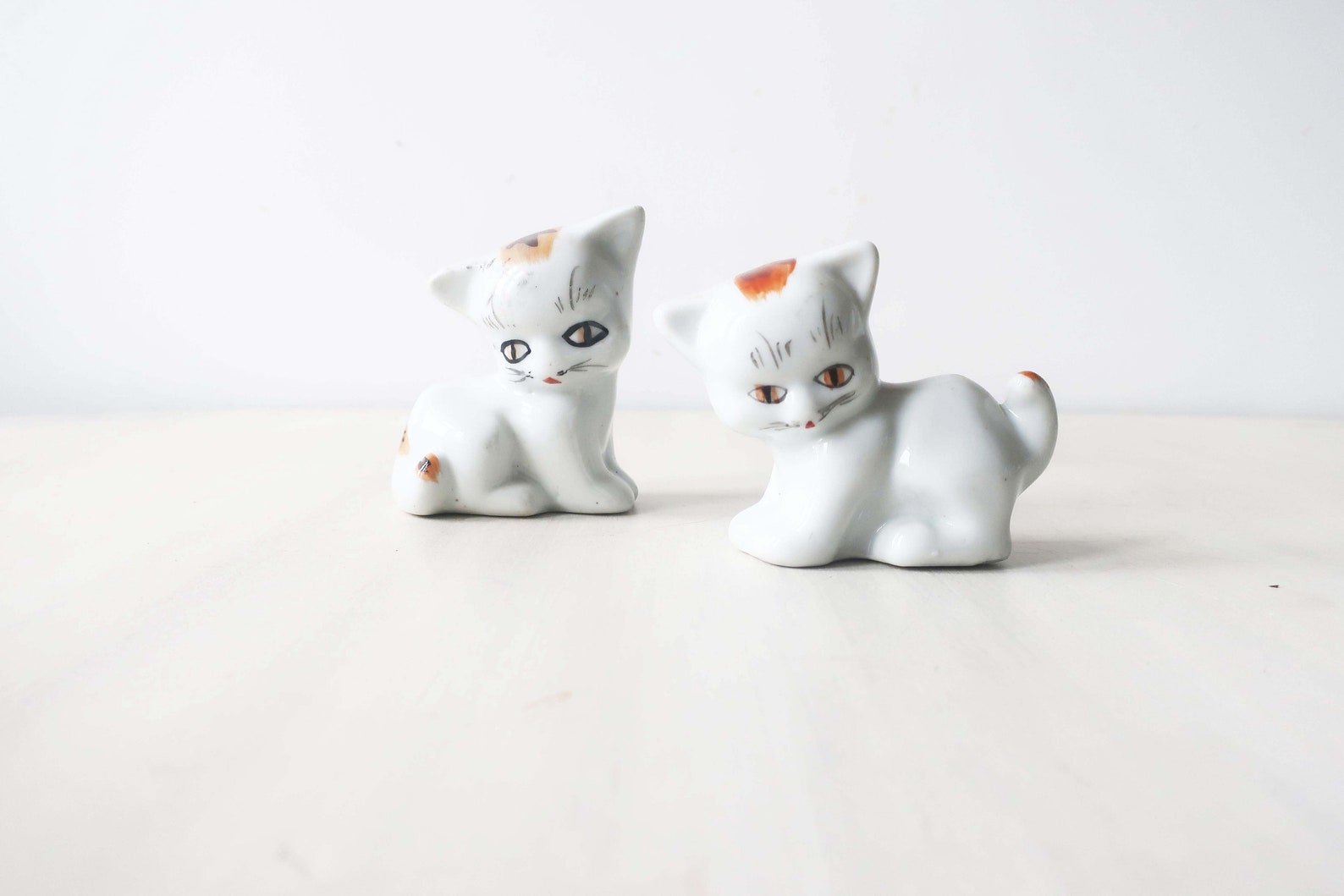 Chinese Cat Ornament China Cats Oriental Cats Miniature Cat - Etsy