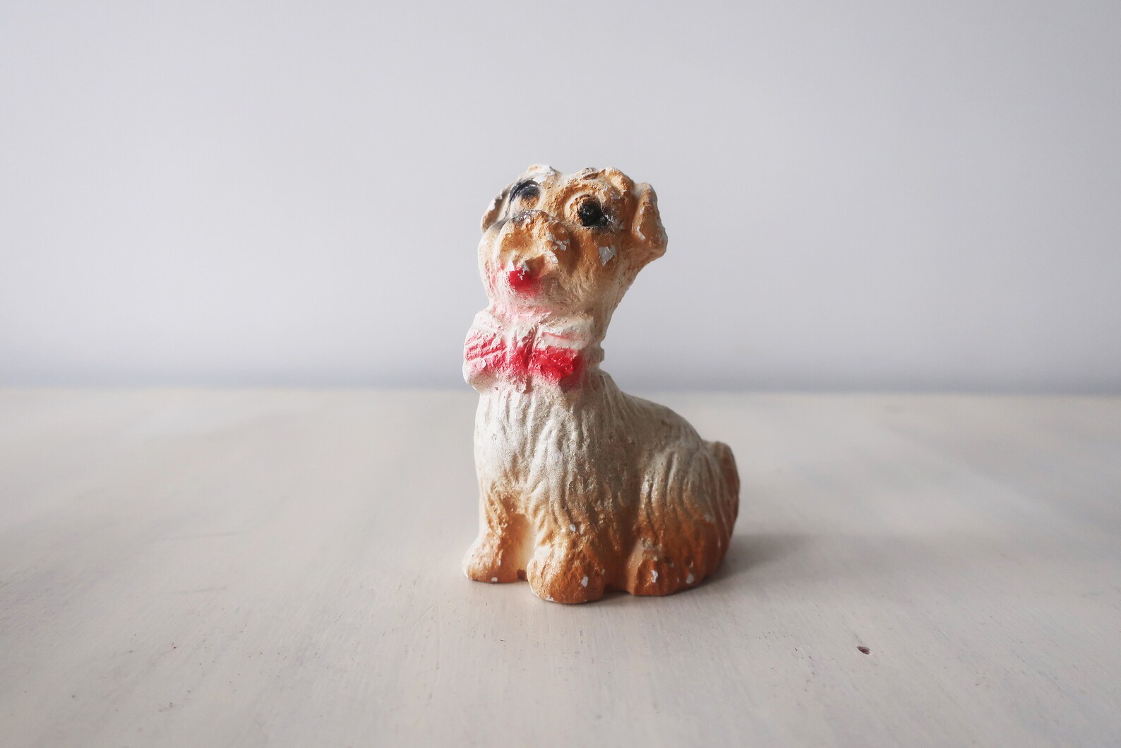 Perro de yeso vintage, figura de tiza - Etsy España