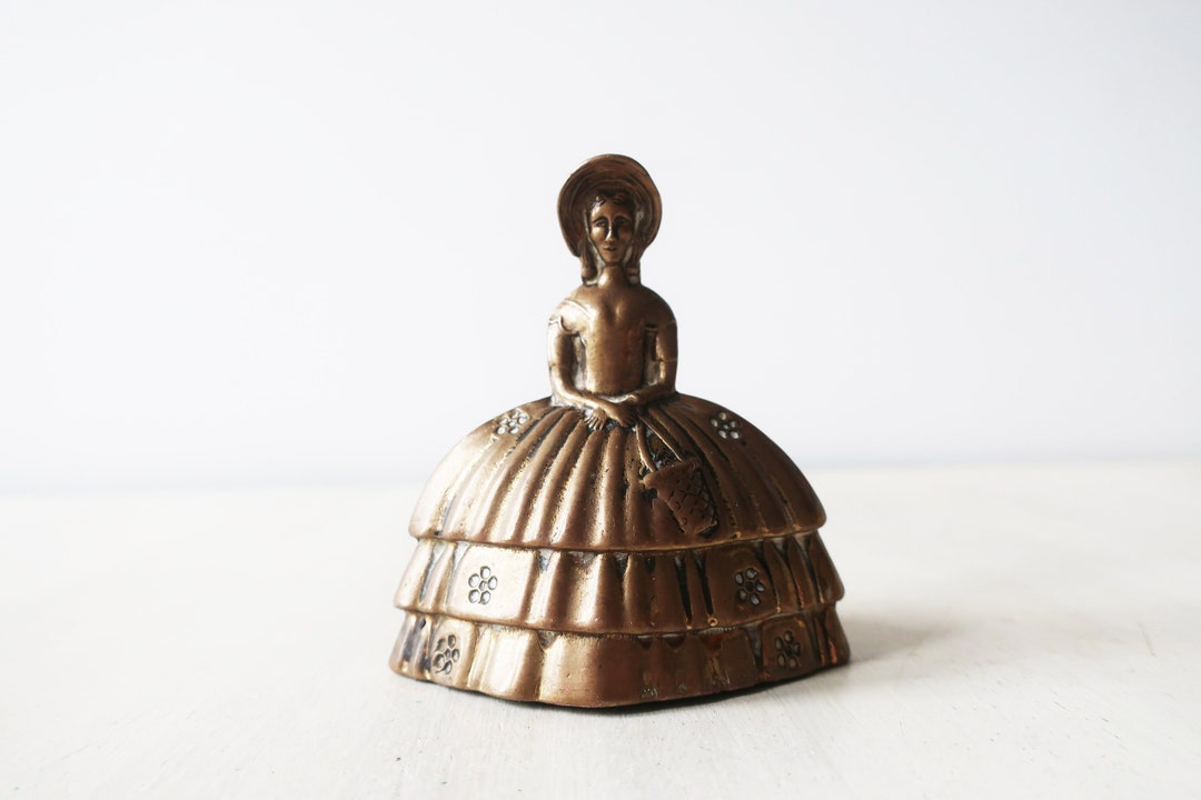 Brass Crinoline Lady Vintage Small Bell Figurine - Etsy