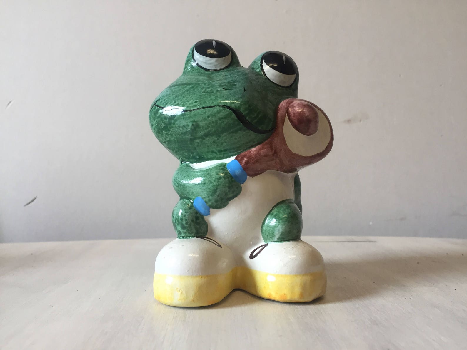 Green Frog Piggy Bank Vintage Frog Money Bank Vintage Green - Etsy