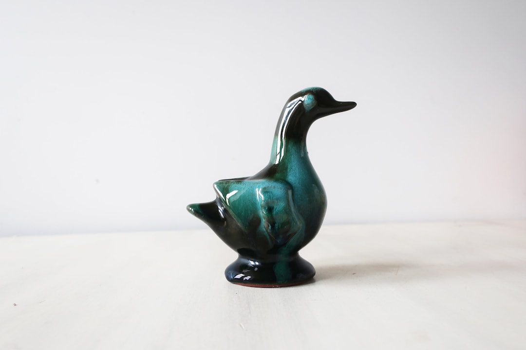 Green Pottery Duck Blue Mountain Pottery Duck - Etsy
