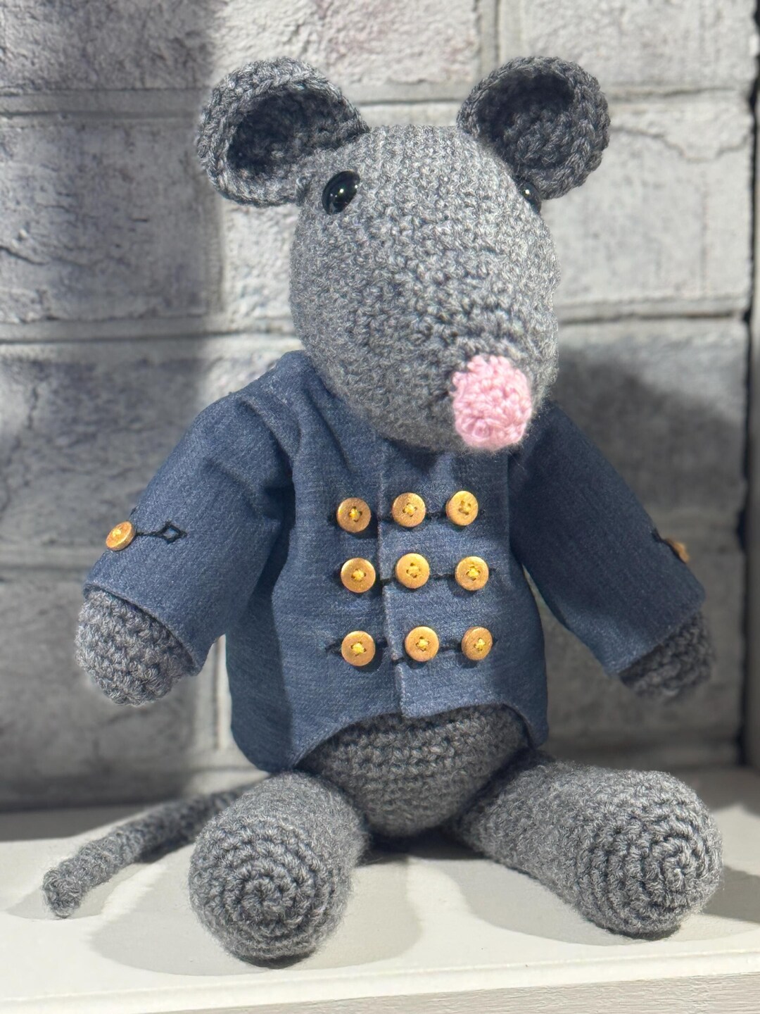 Rowdy Rascal Rat - Amigurami Crochet Pattern - Etsy