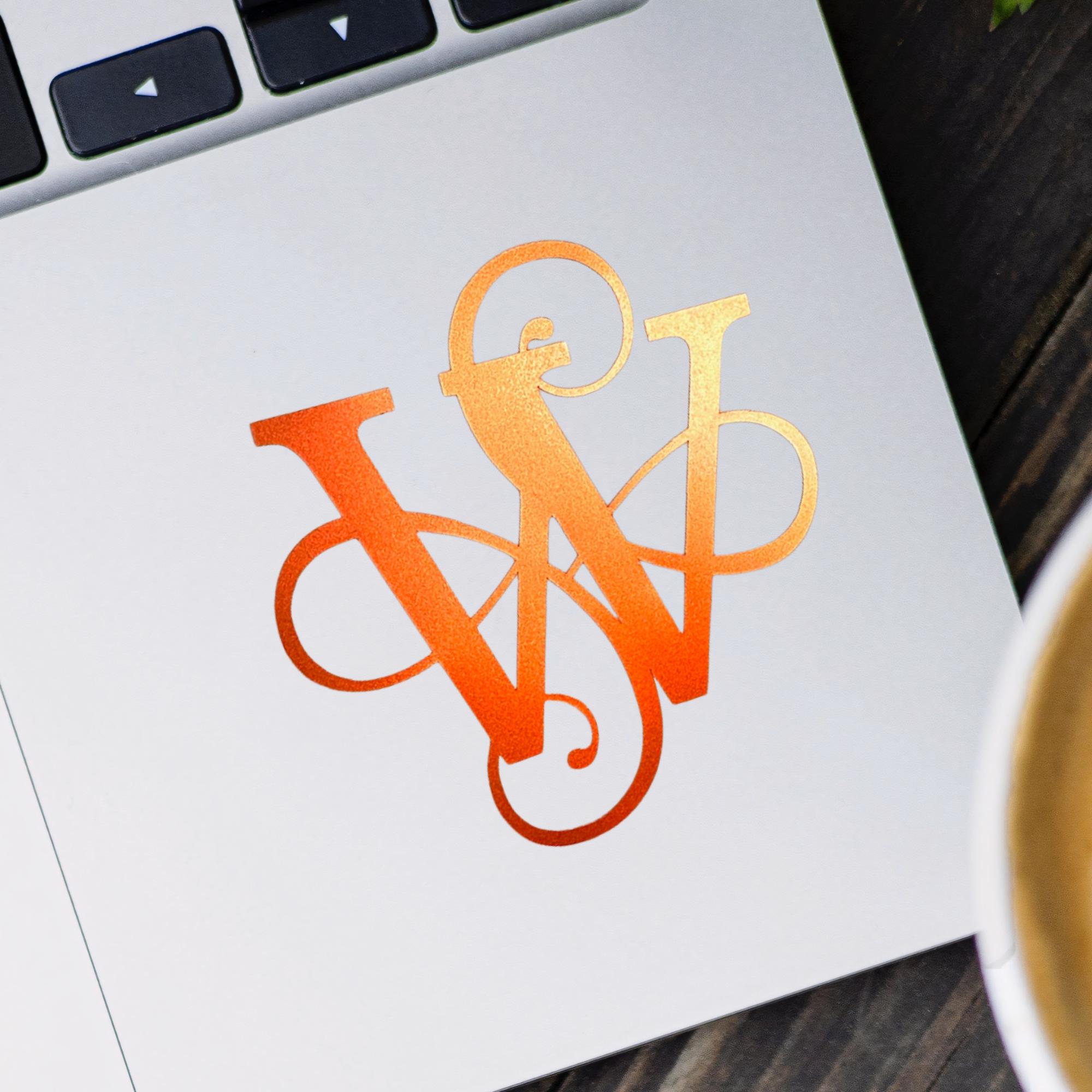 Single Letter Decal, Monogram Decal, Single Letter Monogram, Initial ...