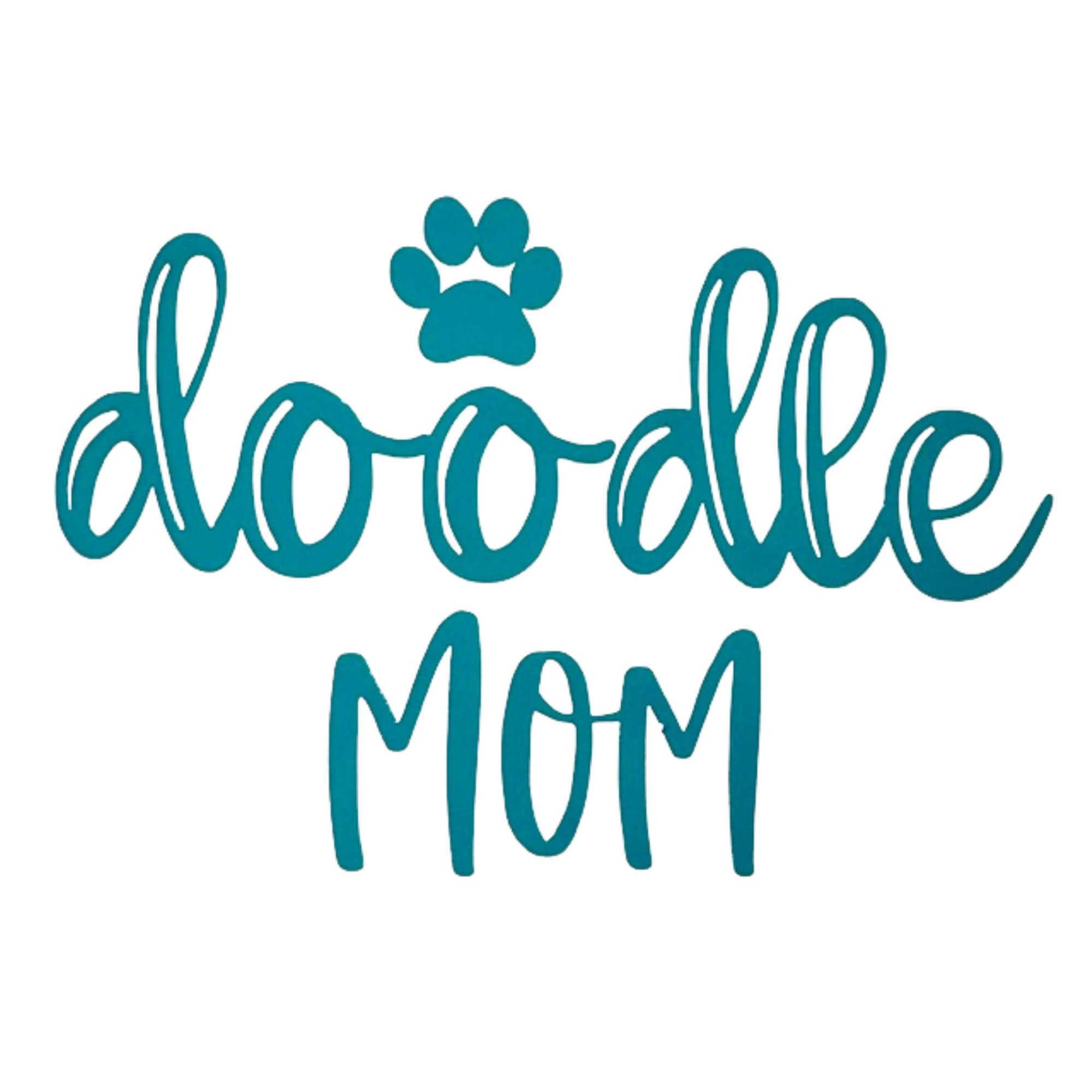 Doodle Mom Vinyl Decal, Yeti Cup Decal, Car Window Decal,doodle Mom ...