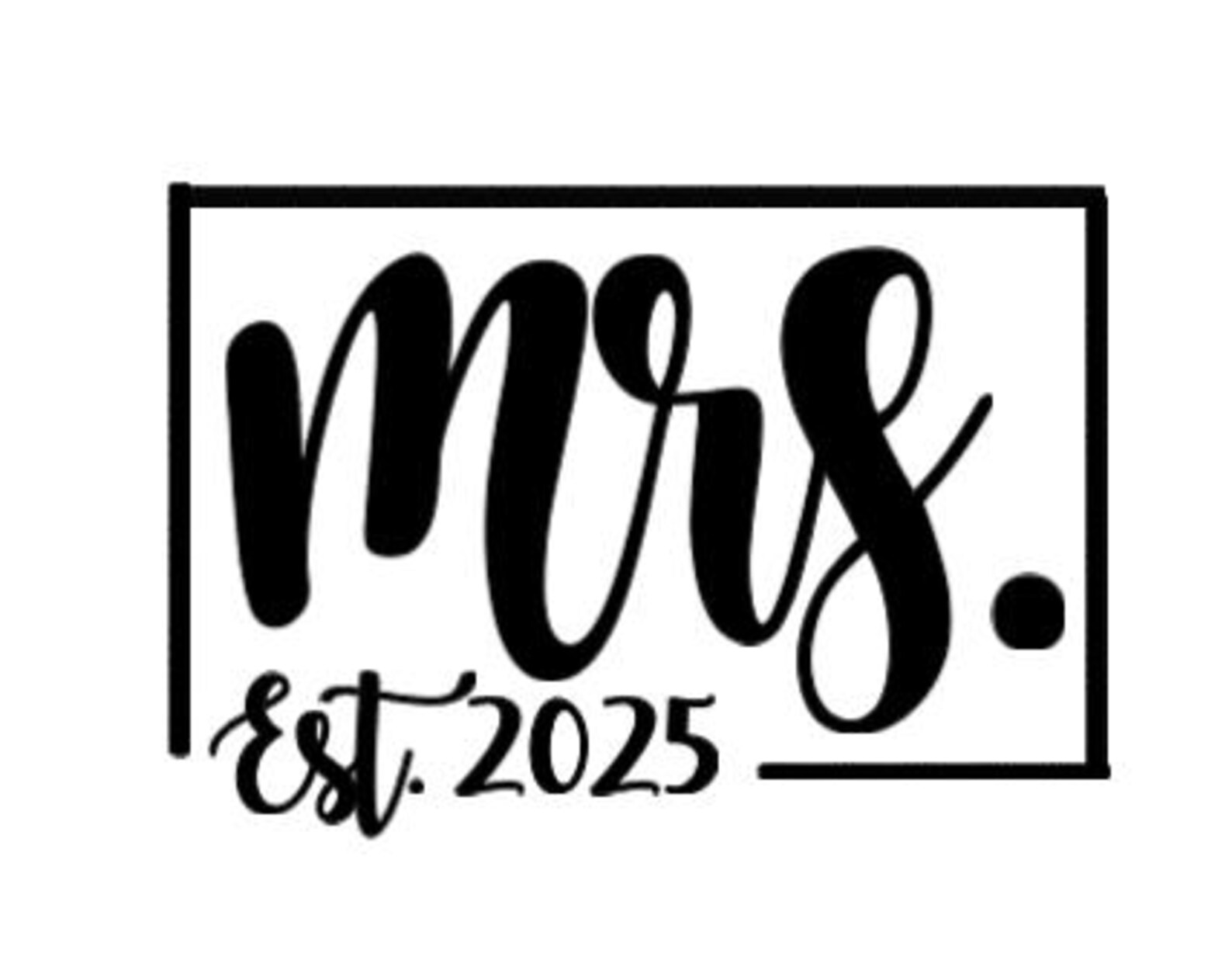 Mr. & Mrs. Vinyl Decals, 2 Wedding Vinyl Decals, Wine Glass Decal ...