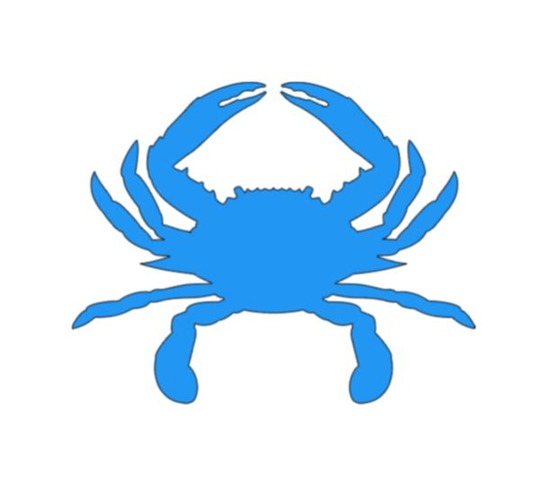 Crab Vinyl Decal, Yeti Cup Decal, Car Window Decal, Crab Sticker, Crab ...
