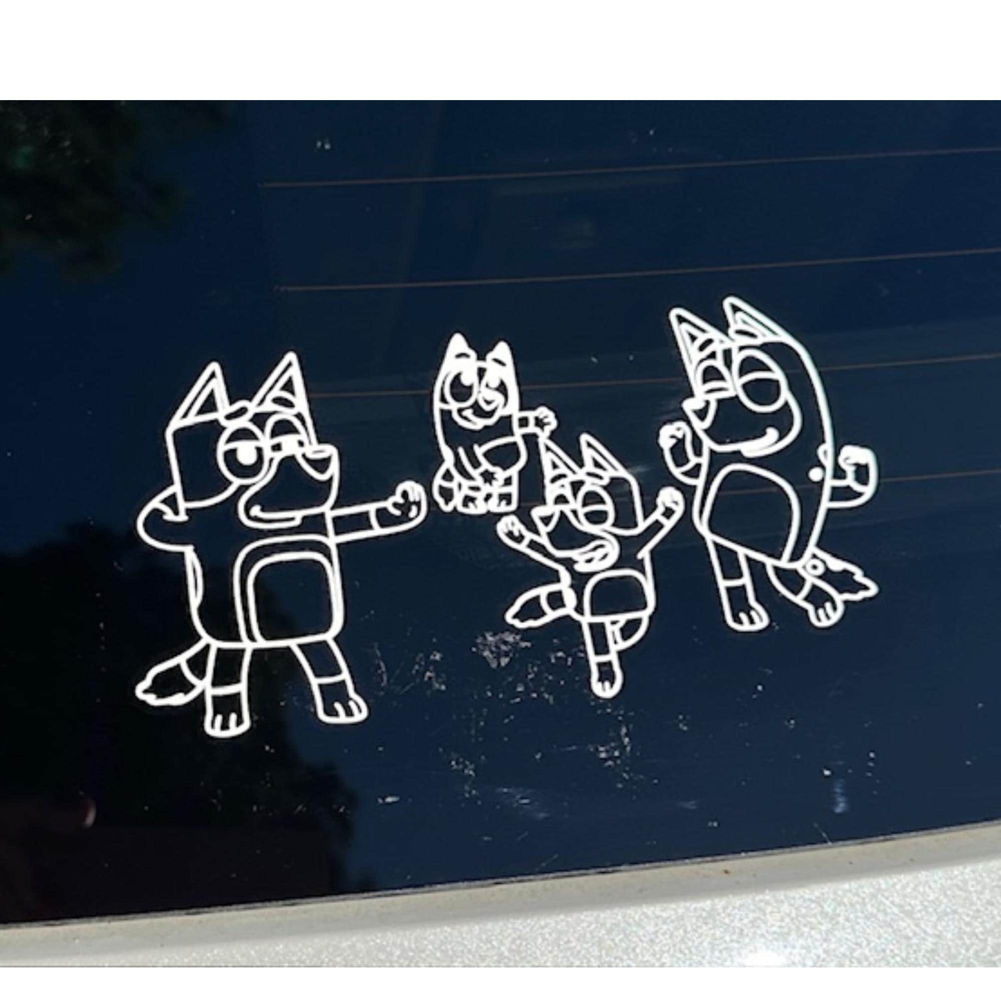 Heeler Family Dance, Bluey, Car Decal, Vinyl Decal, Bluey Vinyl Decals ...