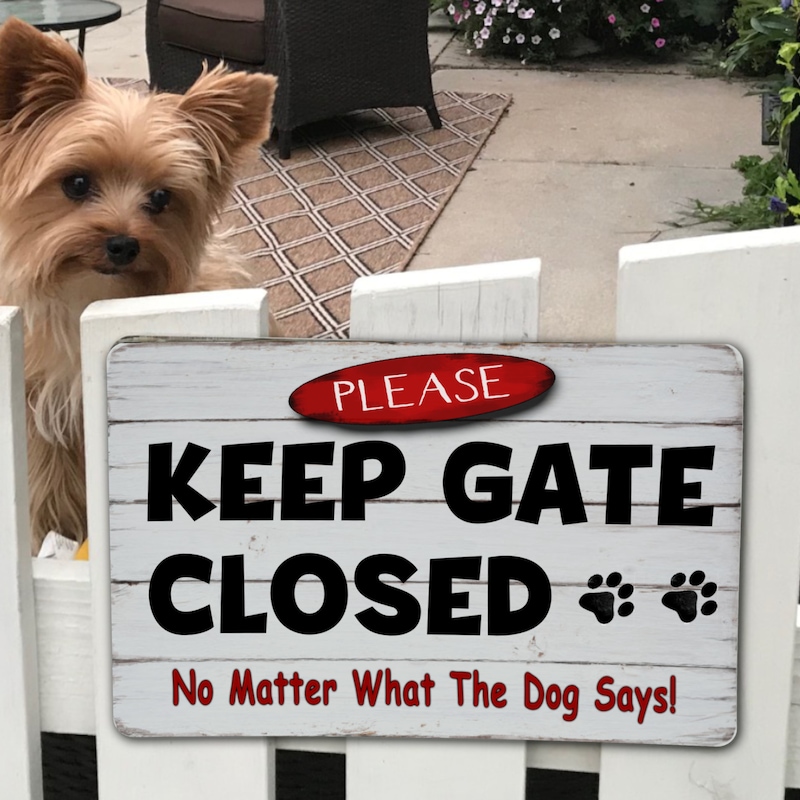 Keep Out Dog Sign - Etsy