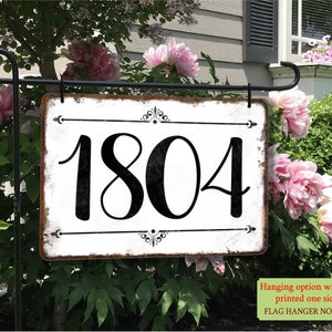 Rustic Address Sign, House Numbers, Mail Box Plaque , Shabby Farmhouse ...