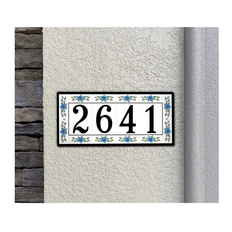 Floral Address Numbers - Etsy