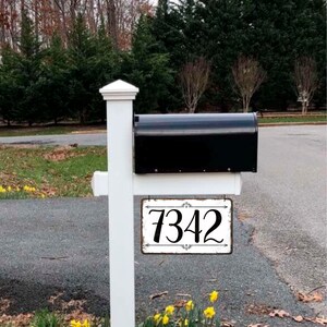 Rustic Address Sign, House Numbers, Mail Box Plaque , Shabby Farmhouse ...