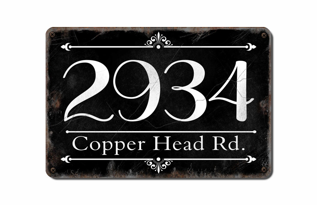 Rustic Address Sign Farmhouse Decor House Sign House - Etsy