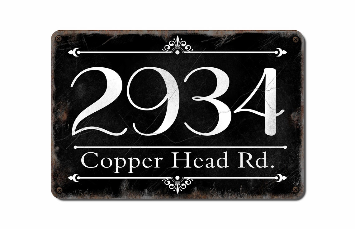 Rustic Address Sign Farmhouse Decor House Sign House - Etsy