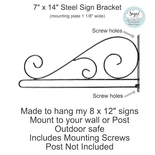 Metal Sign Hanger Bracket 24 Display Holder for Home - Etsy