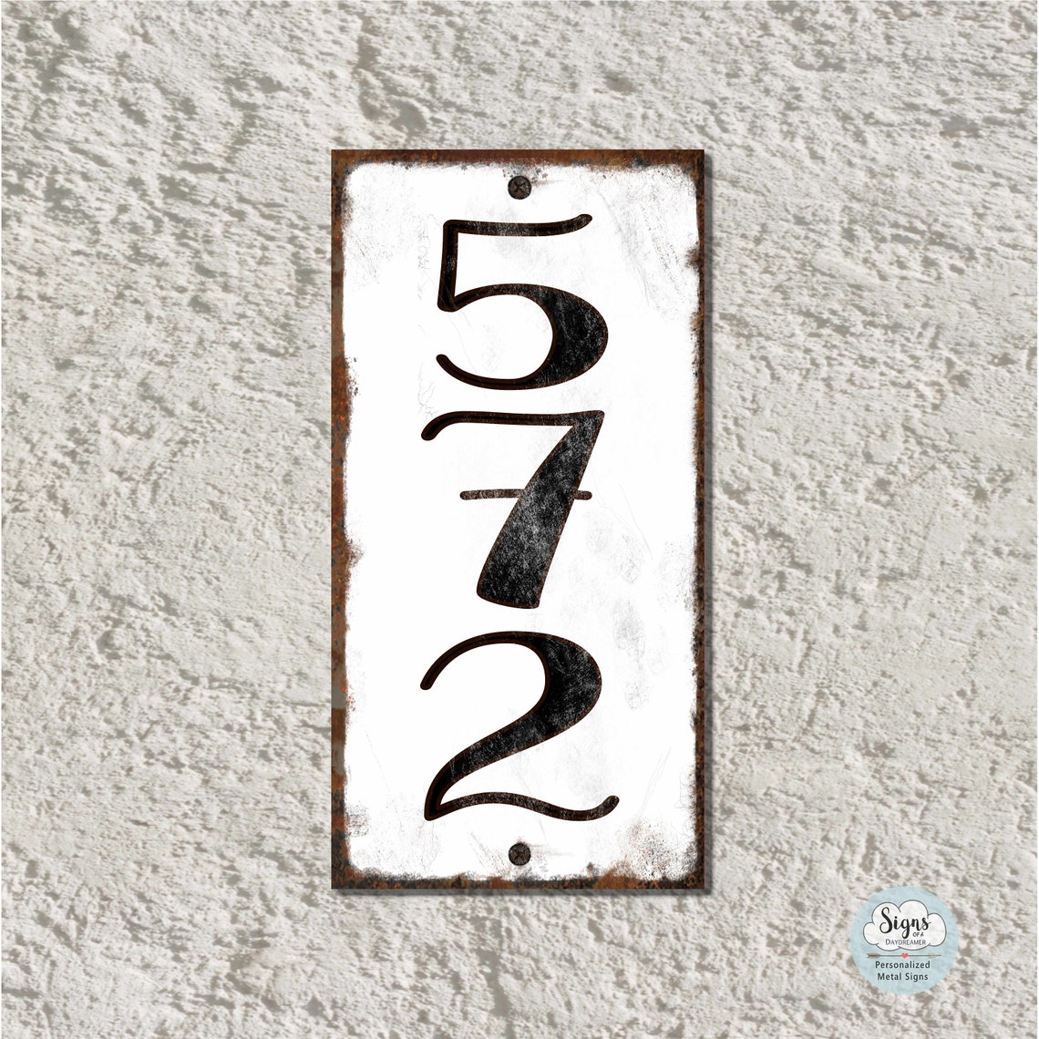 Rustic Address Sign Farmhouse Decor House Numbers Street - Etsy