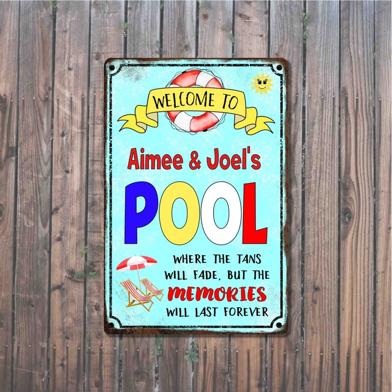 Pool House Signs - Etsy
