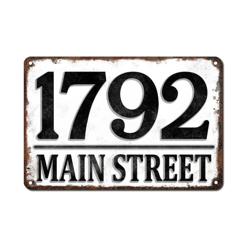Rustic Address Sign, Farmhouse Decor, House Numbers, Street Sign ...