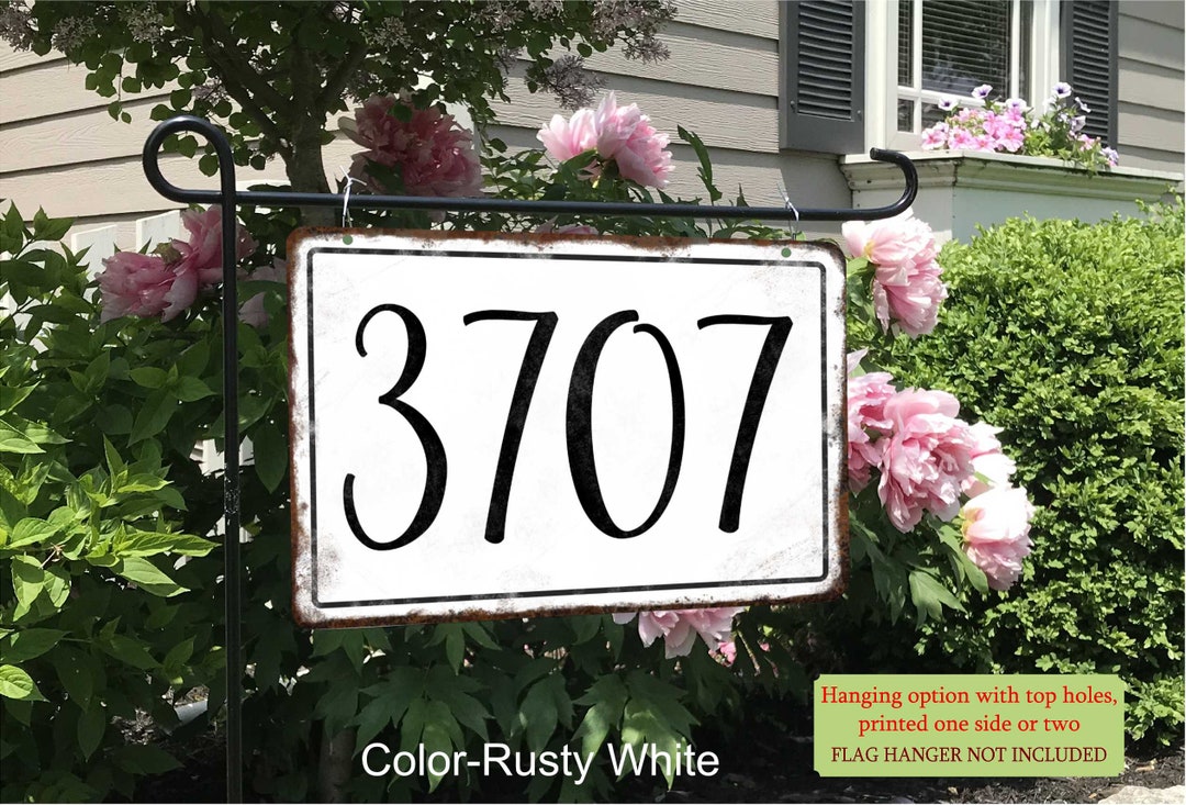 Rustic Address Sign, House Numbers, Weather Resistant, Shabby Farmhouse ...