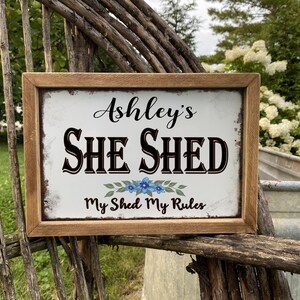 Custom Address Sign With Rustic Wood Frame, Durable Metal Insert Panel ...