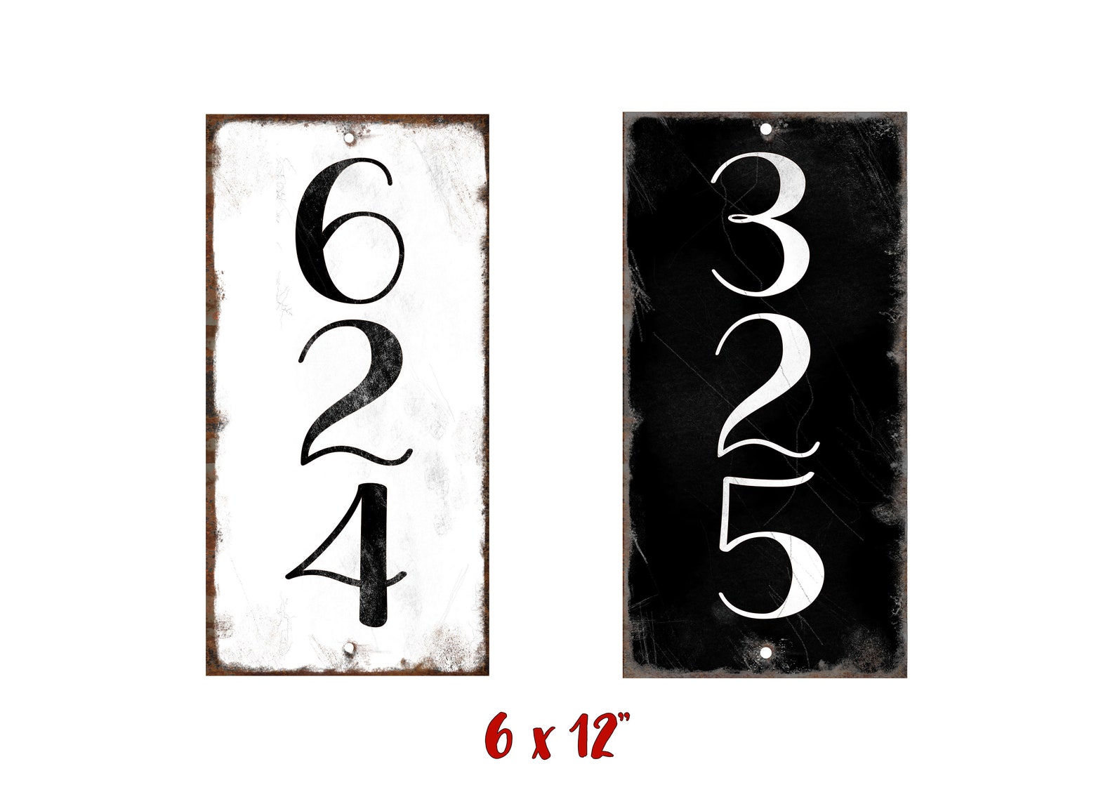 Rustic Address Sign Farmhouse Decor House Numbers Street - Etsy