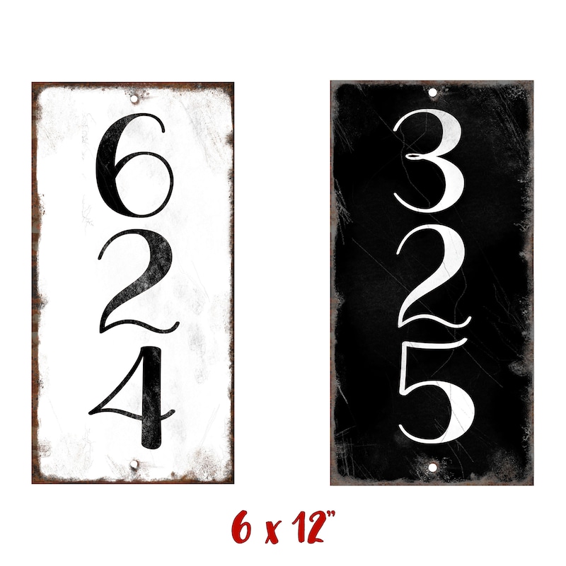 Rustic House Numbers - Etsy