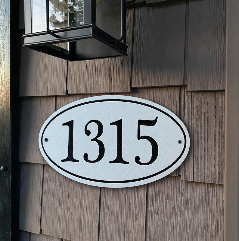 Large Address House Number Sign, Durable Engraved Plaque 15 1/2" X 7 1/ ...