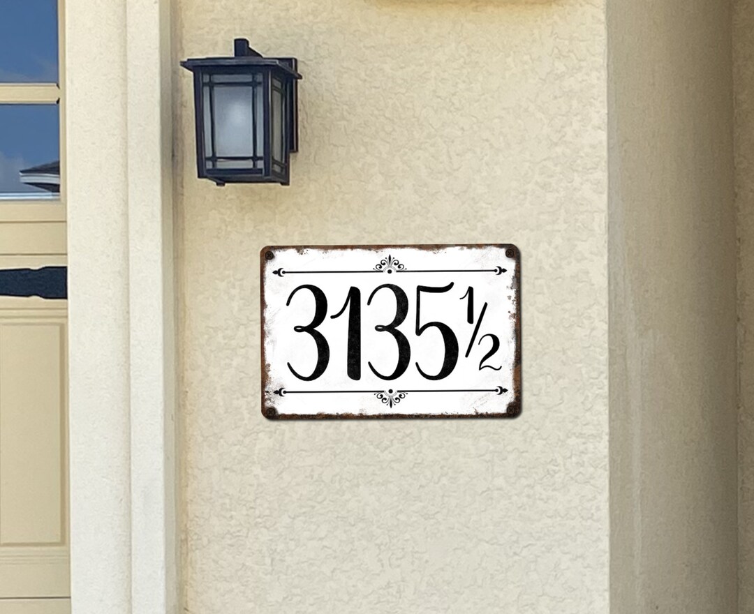 Rustic Address Sign, Farmhouse Decor House Sign, Personalized House ...