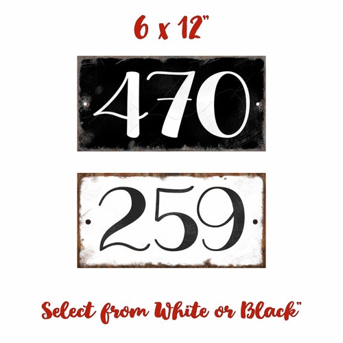 Home Address Sign Personalized House Numbers Address Plaque - Etsy