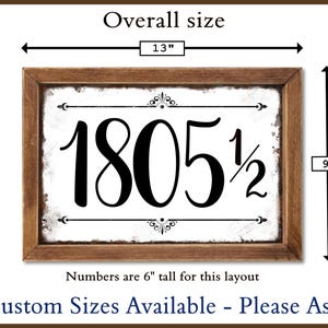 Custom Address Sign With Rustic Wood Frame, Durable Metal Insert Panel ...