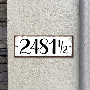 Rustic Address Sign, Farmhouse Decor, House Numbers, Street Sign ...